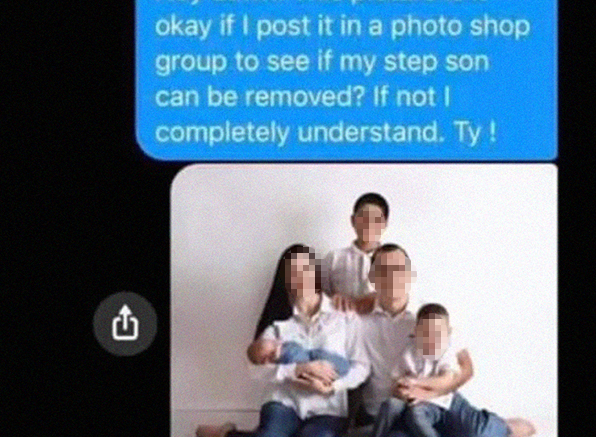 ‘potete Rimuovere Dalla Foto Il Mio Figliastro La Richiesta Di Una 6057